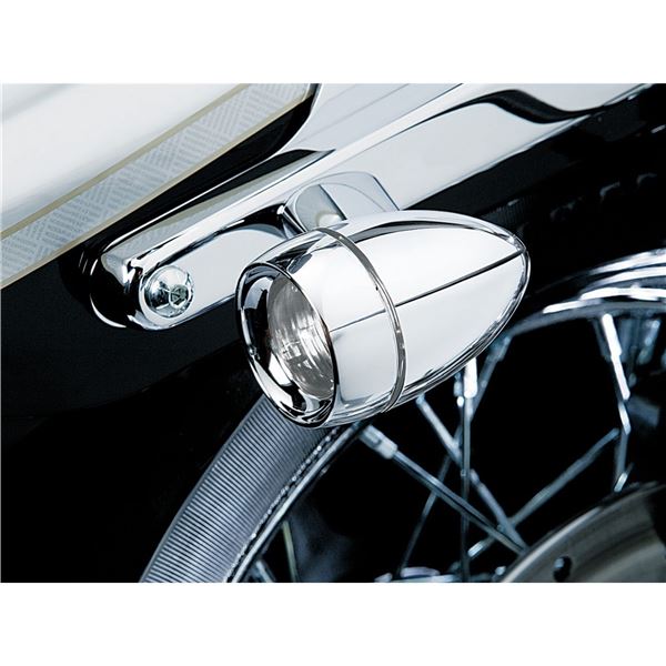 Kuryakyn Deep Dish Bezels with Lenses For Bullet Turn Signals ...