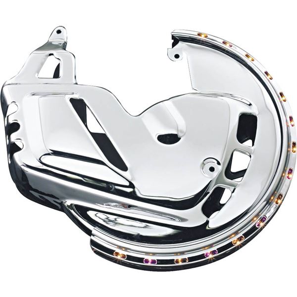 Kuryakyn Chrome Rotor Covers With L.E.D. Ring Of Fire | ChapMoto.com