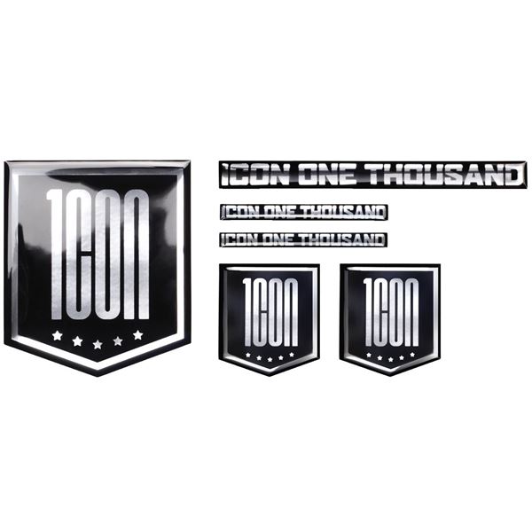 Icon One Thousand 1000 Chrome Decal Set | ChapMoto.com
