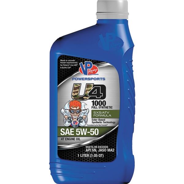 VP Racing U4-1000 5W50 Full Synthetic Oil | ChapMoto.com