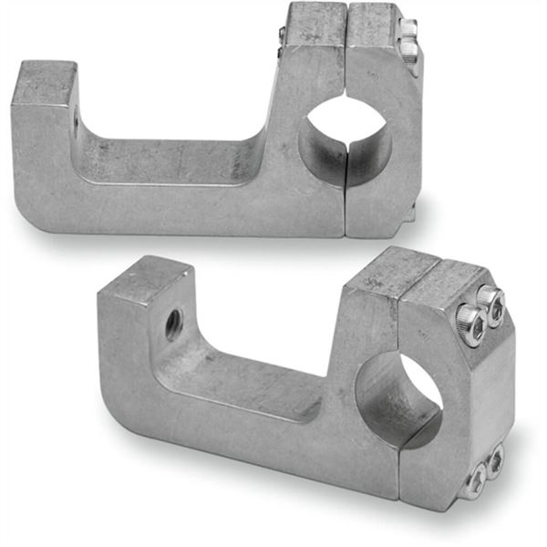 Maier Chrome U-Styled Handguard Clamp for 1-1/8" Bars | ChapMoto.com