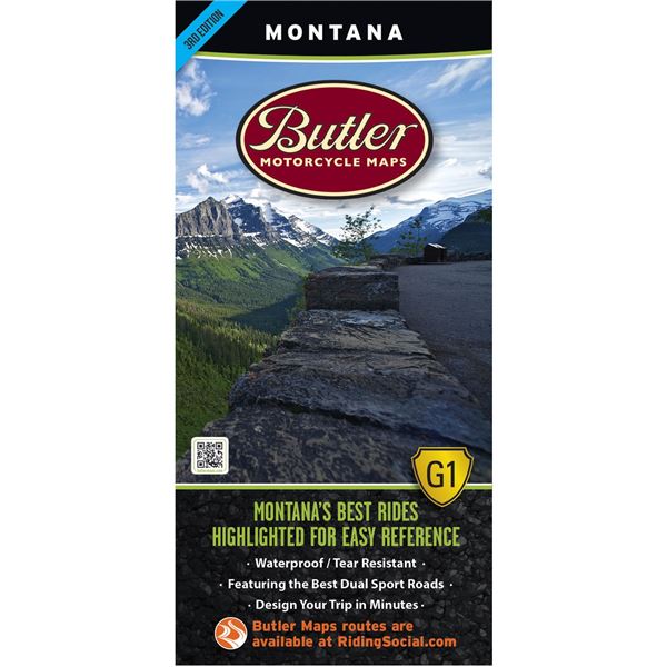 Butler Maps Montana Map | ChapMoto.com