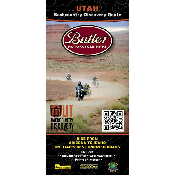 Butler Maps Utah Backcountry Discovery Route Map | ChapMoto.com