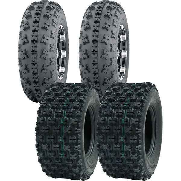 21X7-10, 20X10-9 4PLY SPORT OCELOT ATV TIRES (SET 4) 2001-2014 YAMAHA ...