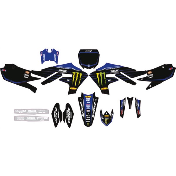 D'COR Visuals 2022 Monster Energy Yamaha Star Racing Complete Graphics ...