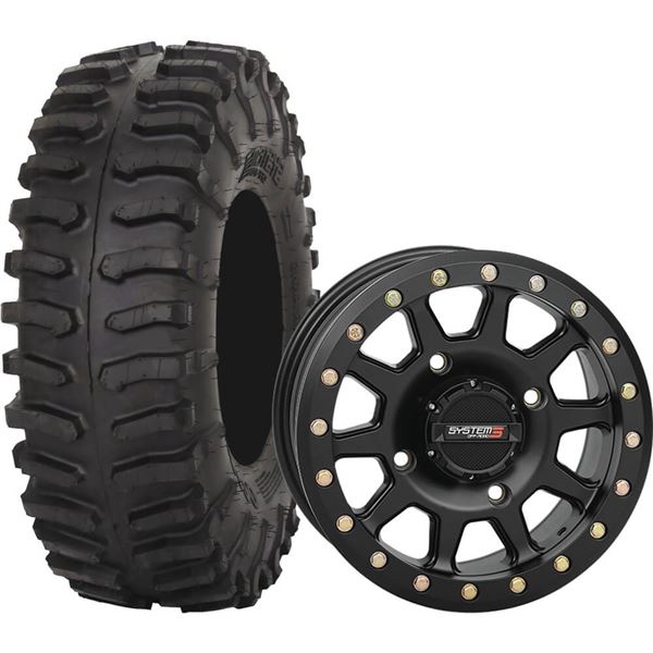 System 3 Off-Road 14x7, 4/137, 5+2 SB-3 Wheel And 32x10R-14 XT300 Tire ...