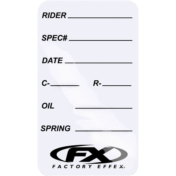 Factory Effex Suspension Spec Sticker | ChapMoto.com