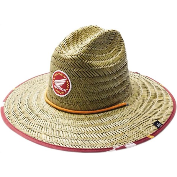 Hemlock Speedster Honda Racing Straw Hat | ChapMoto.com