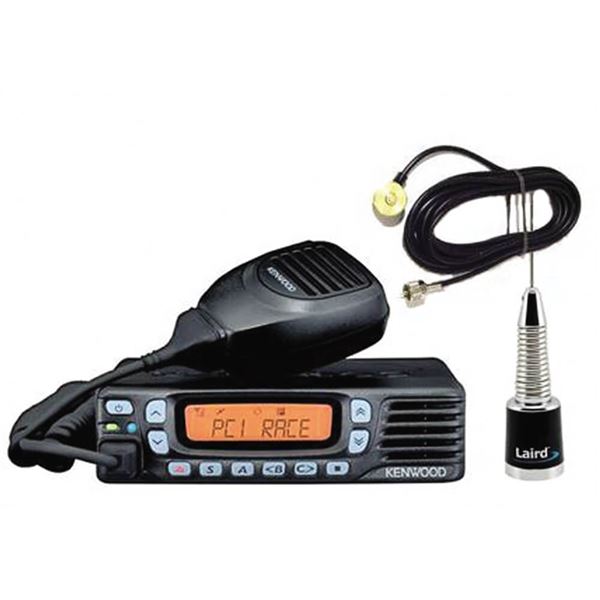 PCI Kenwood TK-7360HK Race Radio With Hole Mount Antenna | ChapMoto.com