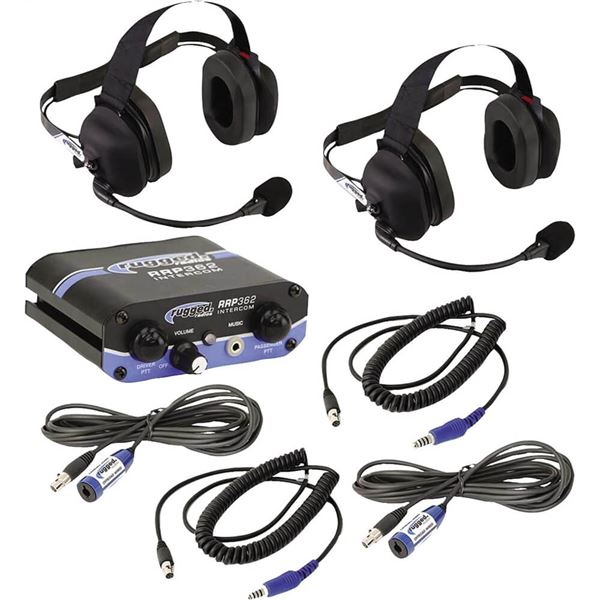 Rugged Radios RRP362 2 Seat Intercom With H43 Headsets | ChapMoto.com