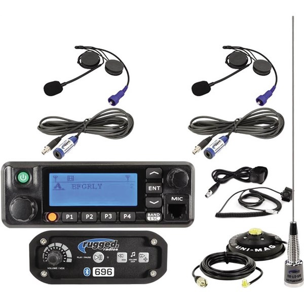 Rugged Radios RRP696 2 Seat Intercom With 60-Watt And Helmet Speaker ...
